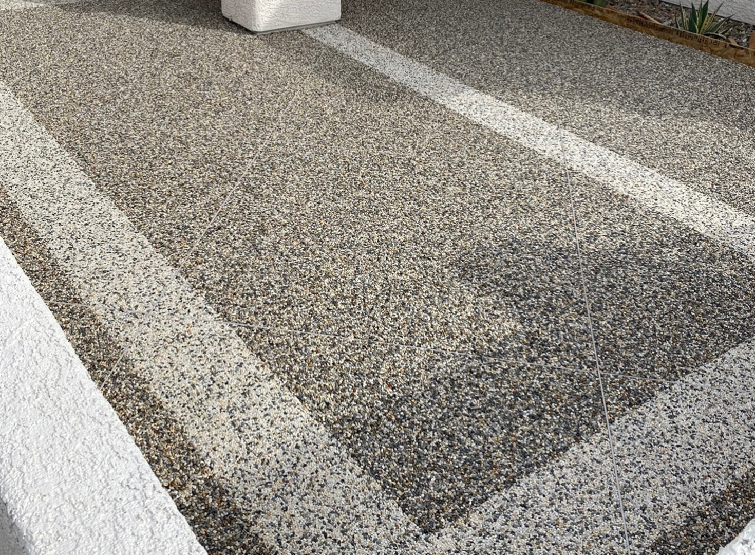 Patio Case Study - Pebble Stone Coatings