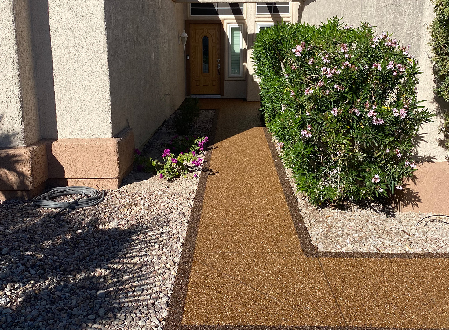 Walkways Case Study - Pebble Stone Coatings