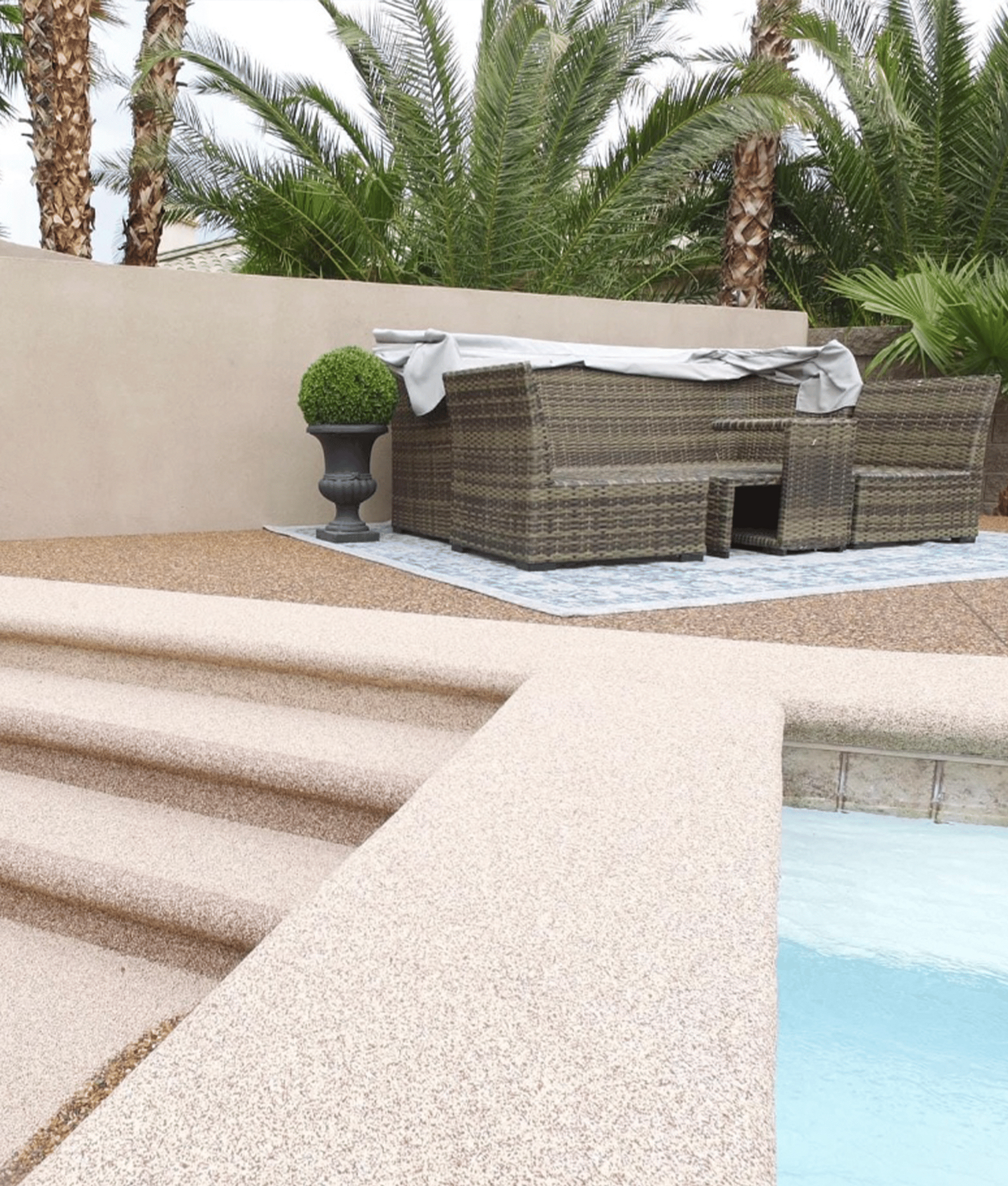 Pool Decks - Pebble Stone Coatings